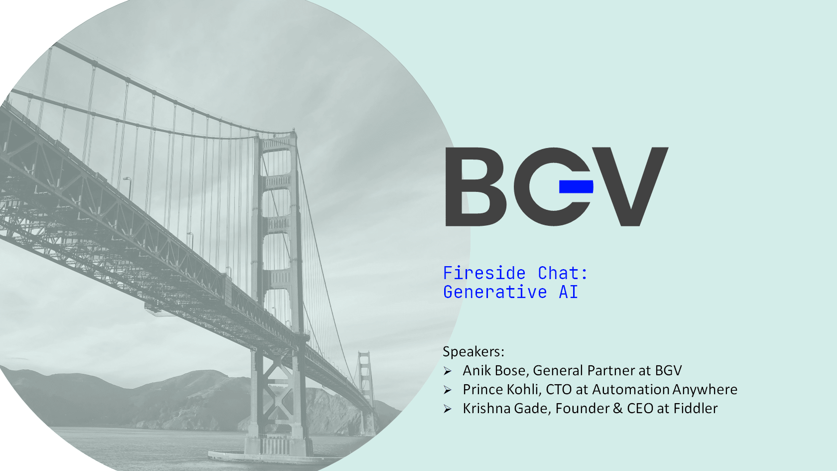 Generative AI Panel with Krishna Gade and Prince Kohli - BGV